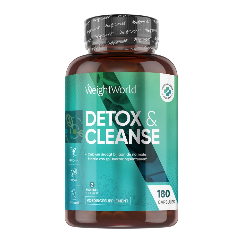 Detox And Cleanse Capsules Met Calcium 180 Capsules Weightworld