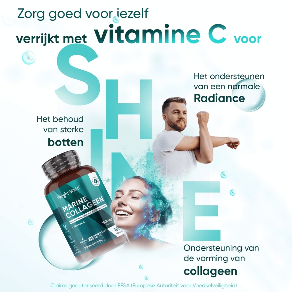 Marine Collageen | 1800 mg 180 tabletten | WeightWorld