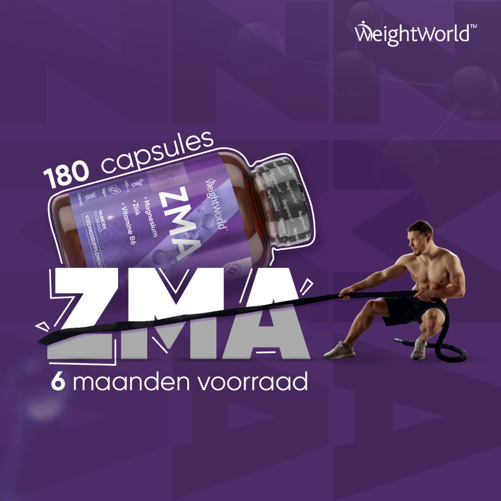 ZMA supplement | 180 capsules | Weight World