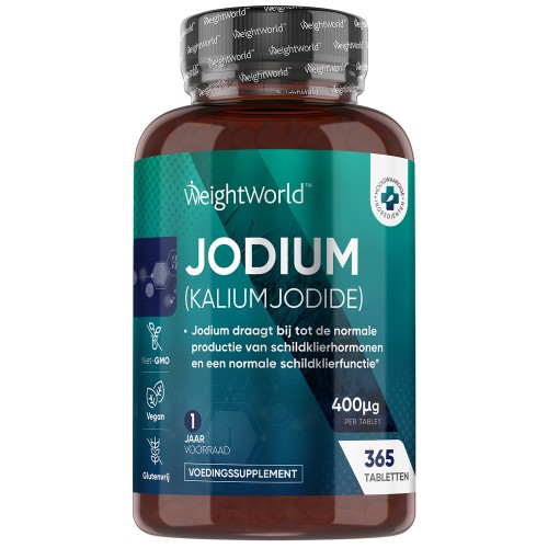 Jodium tabletten | 400μg 365 tabletten | WeightWorld
